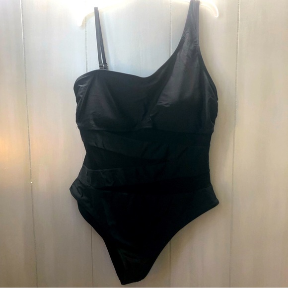 Blooming Jelly | Swim | Blooming Jelly Black One Piece Mesh Cut Outs ...